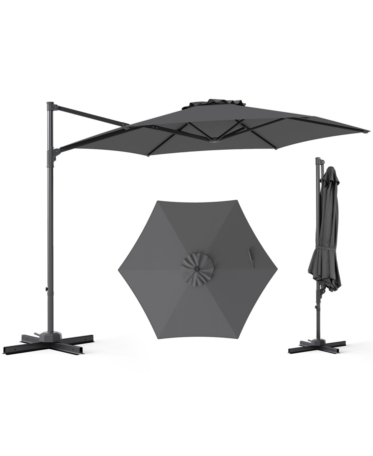 Click here for Costway 10 Feet Patio Cantilever Umbrella with 360... prices