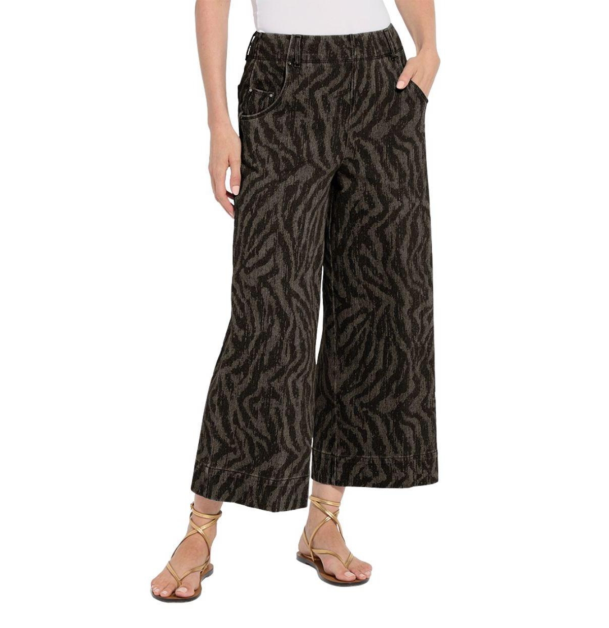 Click here for Lysse Womens New York Leo Palazzo Denim - Black/gr... prices
