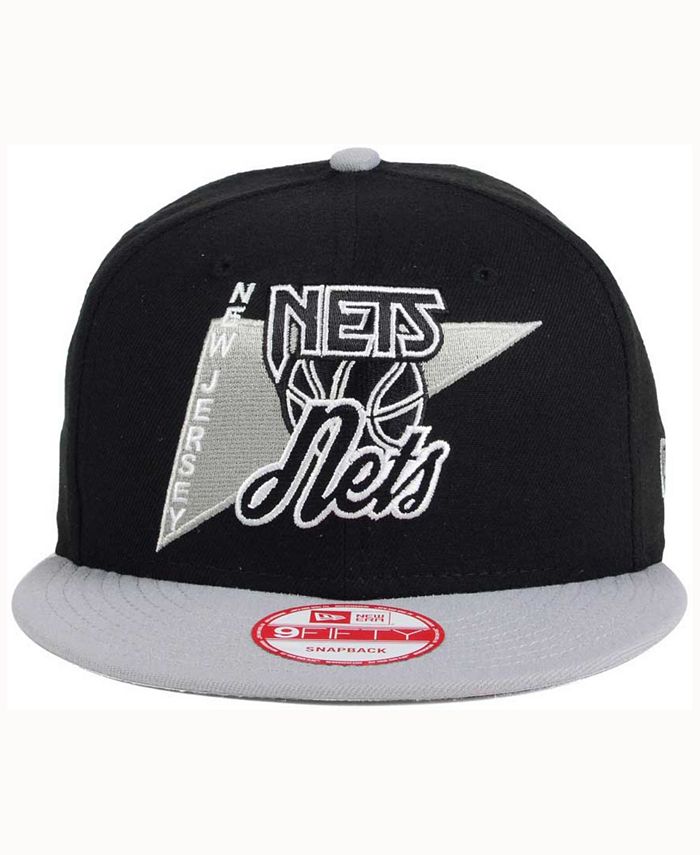 New Era New Jersey Nets HWC Logo Stacker 9FIFTY Snapback Cap - Macy's