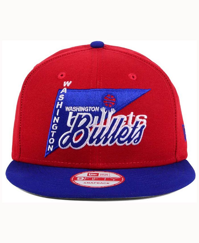 New Era Washington Bullets HWC Logo Stacker 9FIFTY Snapback Cap - Macy's