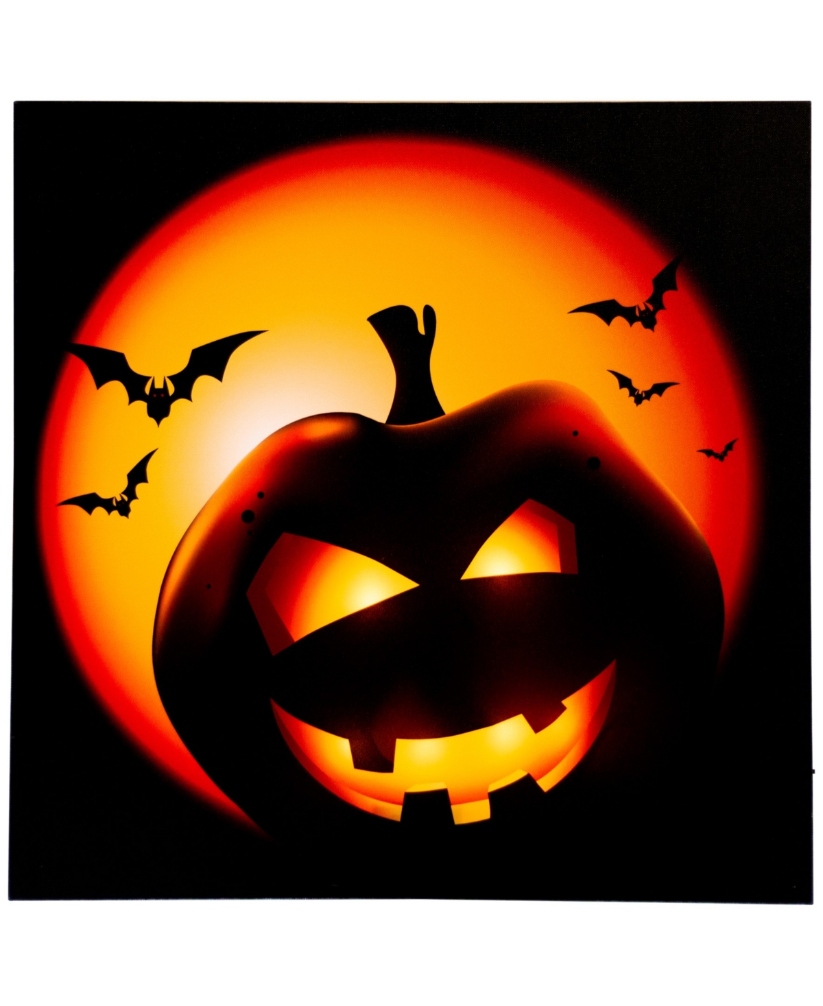 Click here for Led Lighted Bats and Jack-o-Lantern Halloween Canv... prices