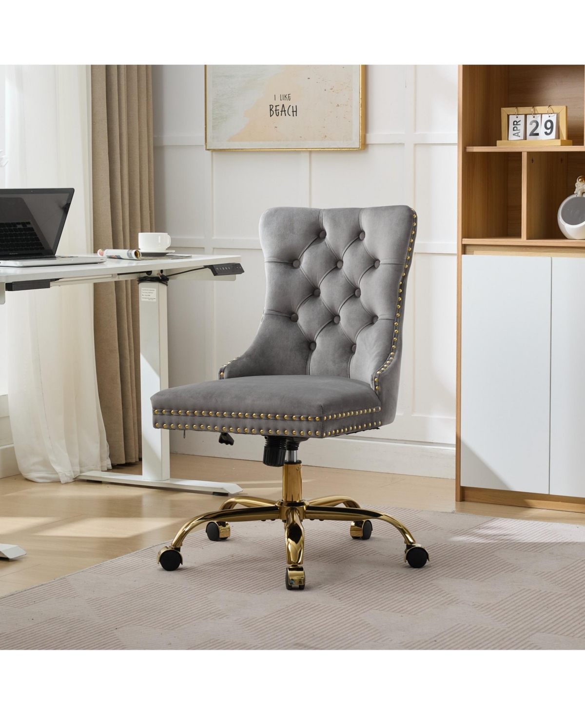 Click here for Clihome Adjustable Desk Chair Swivel Office Chair... prices