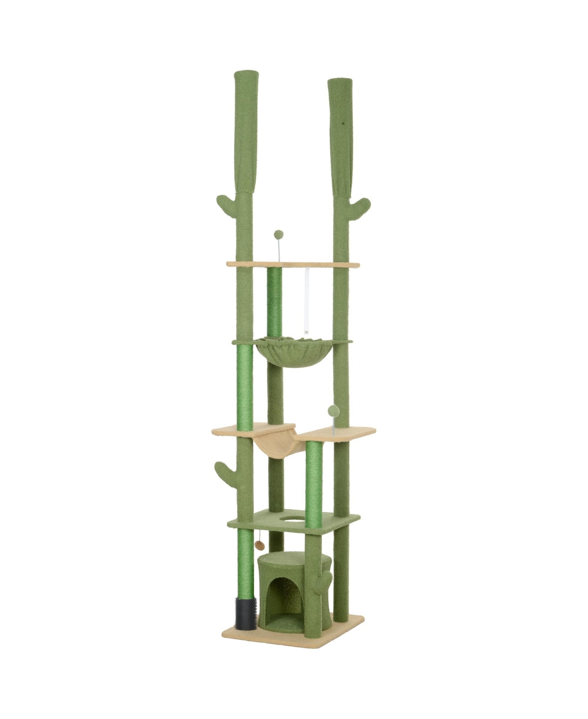 Click here for Ruie Floor to Ceiling Cat Tree Tower with Grooming... prices