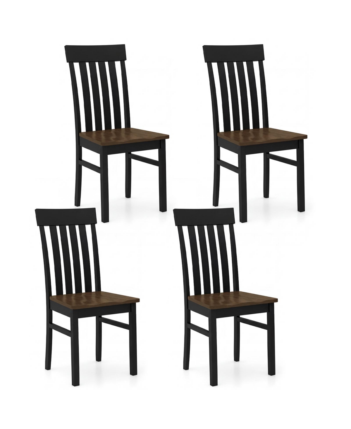 Click here for Gymax Dining Chairs Set of 4 Dining Room Chairs Wi... prices