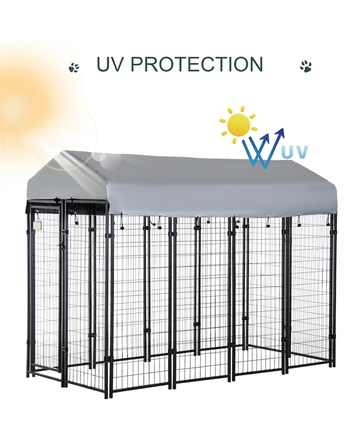 Click here for Ruie 8x4x6 ft Outdoor Dog Kennel with Waterproof R... prices