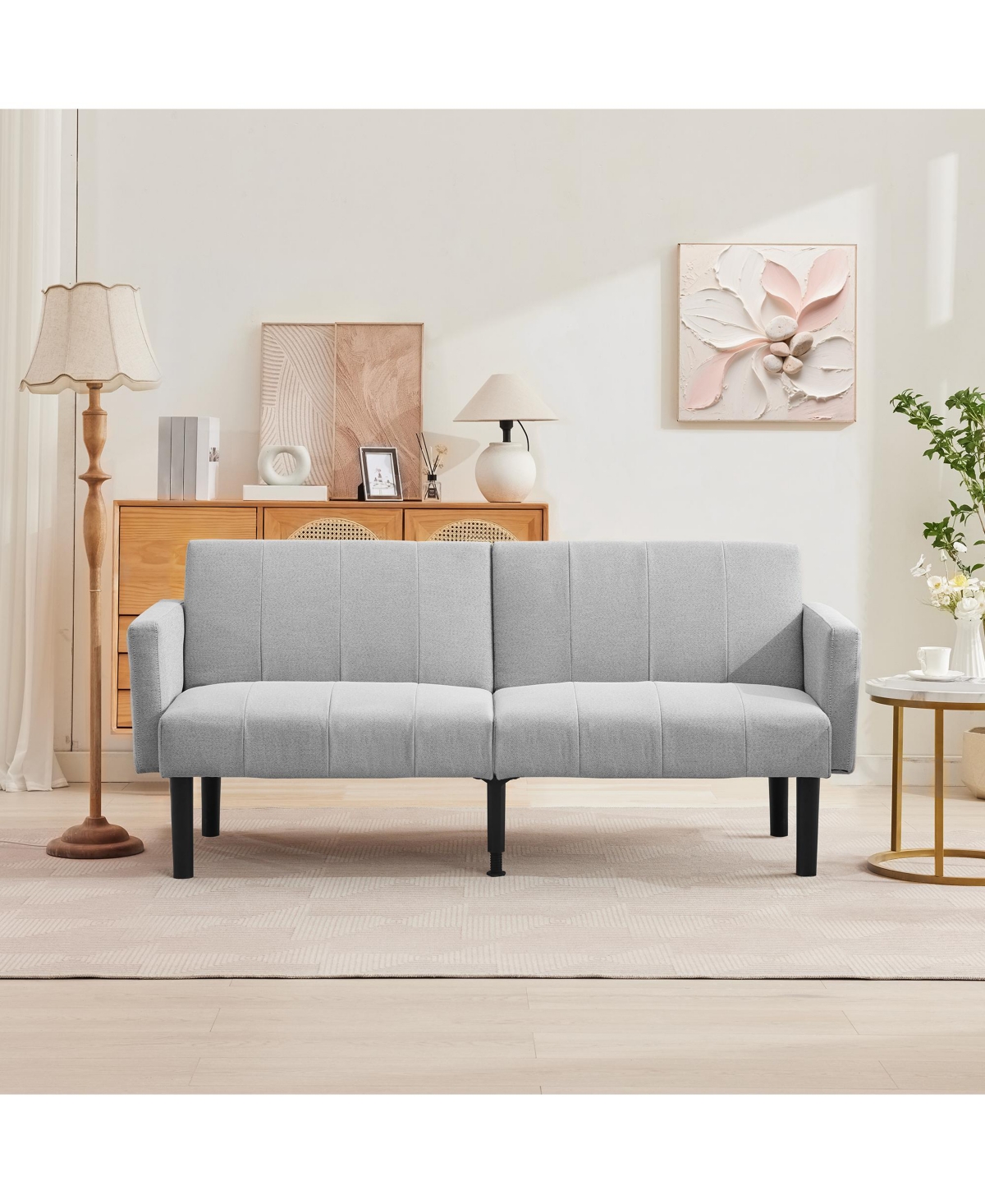 Click here for homfan 75.5 Convertible Futon Sofa Bed â 3-Seate... prices