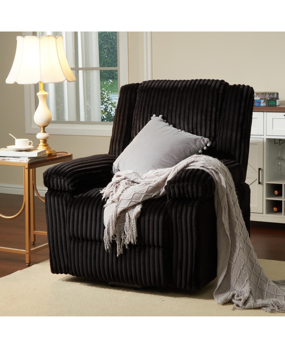 Click here for homfan Manual Recliner Chair with Pillow Top Arms... prices