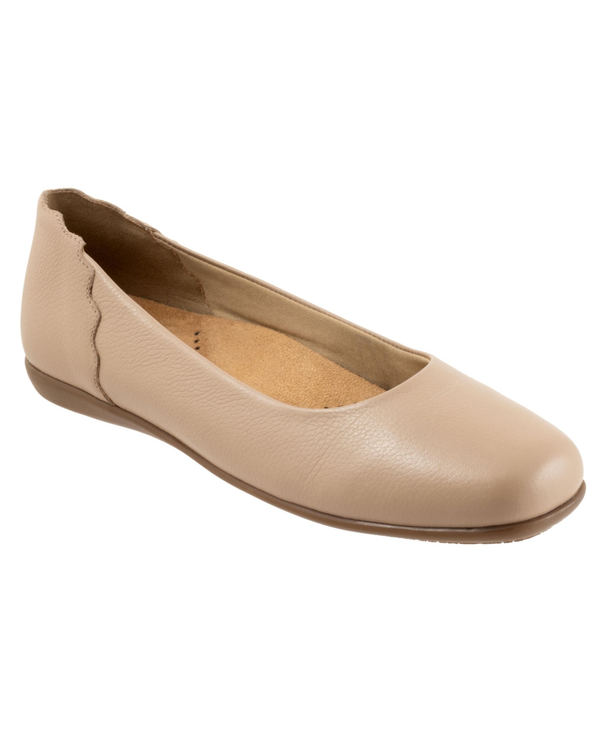 Click here for Trotters Womens Sunny Flat - Beige prices
