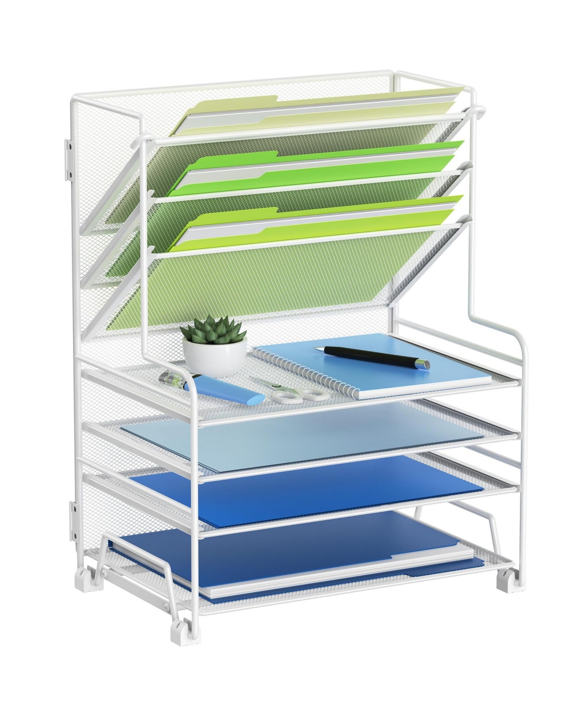 Click here for Danrong 4-Tier Document Tray and 3-Slot File Organ... prices
