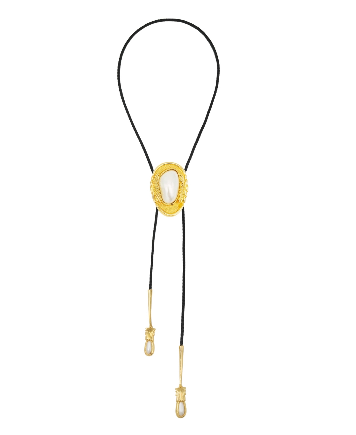 Click here for Petit Moments Dolly Bolo Tie Necklace - Gold/ pear... prices