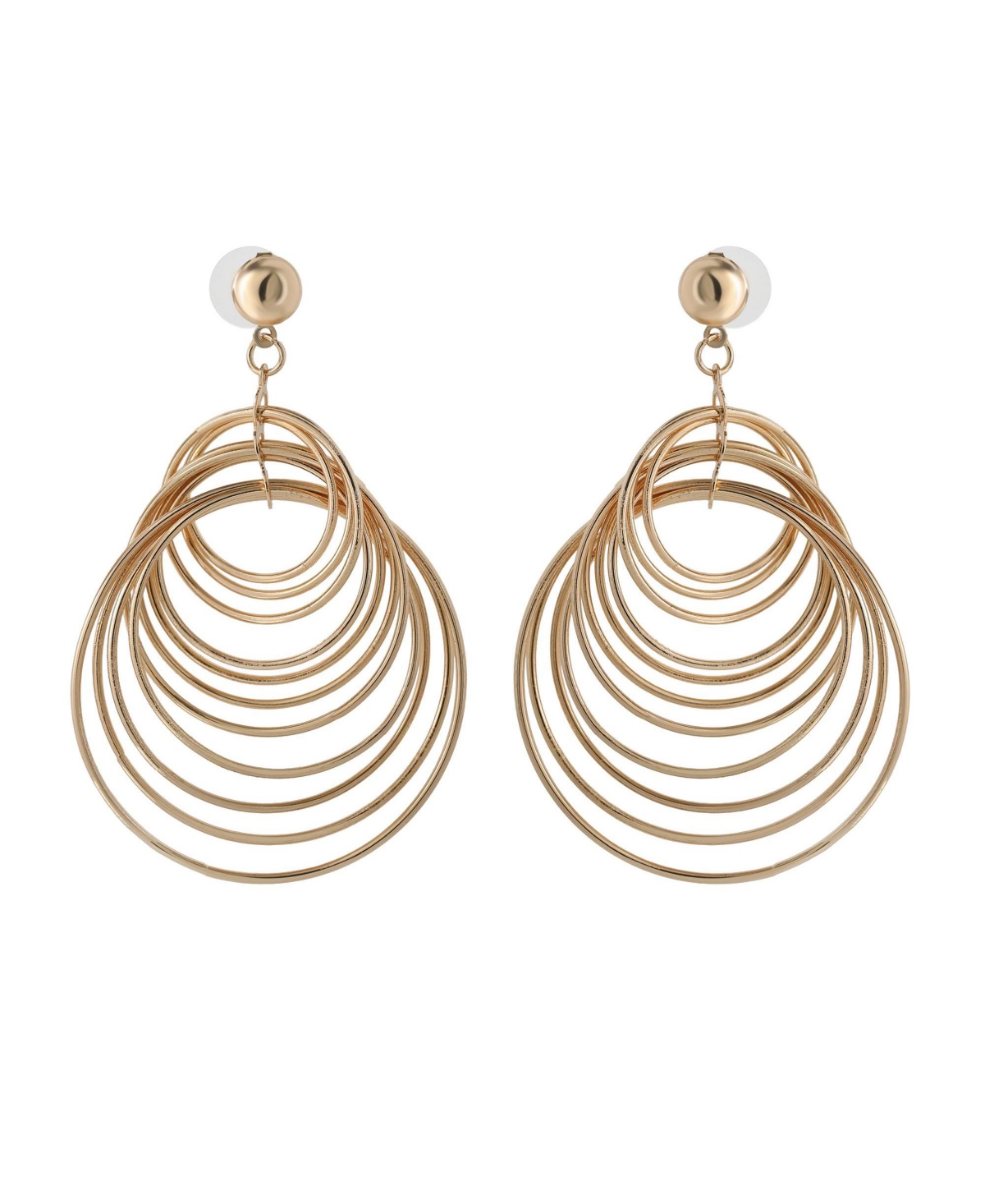 Click here for Jessica Simpson Multi Hoop Drop Earrings Yellow Go... prices