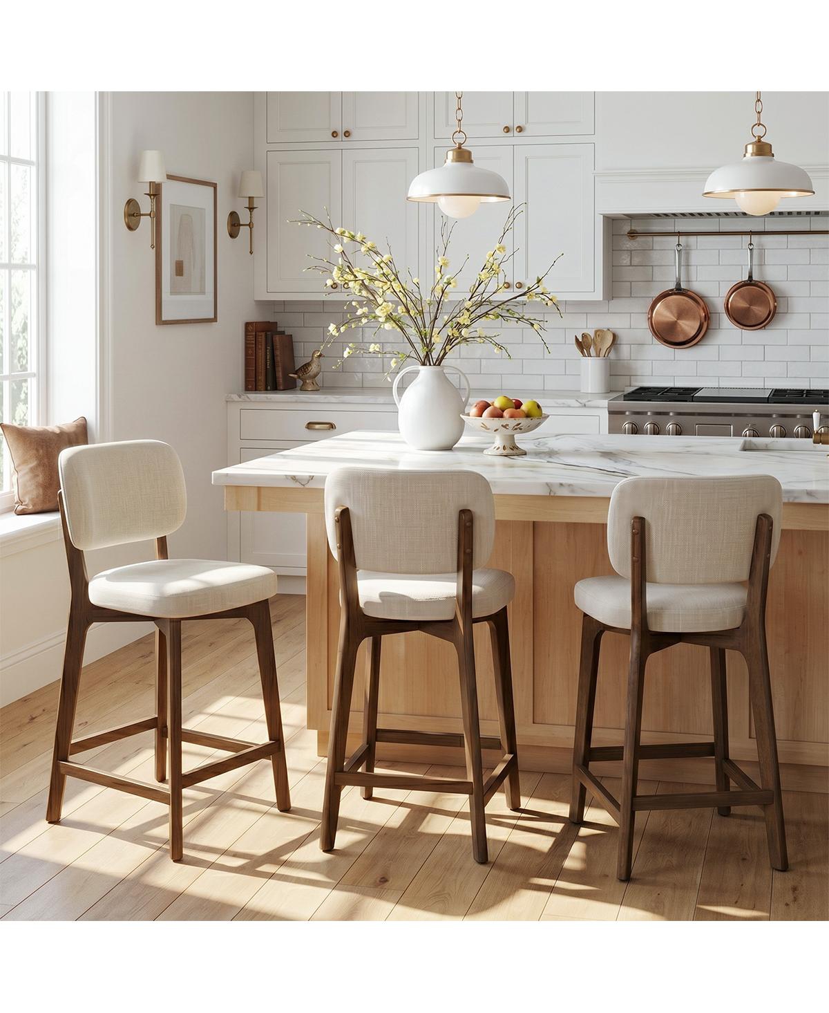 Click here for Maison Boucle Upholstered Counter Height Bar Stool... prices