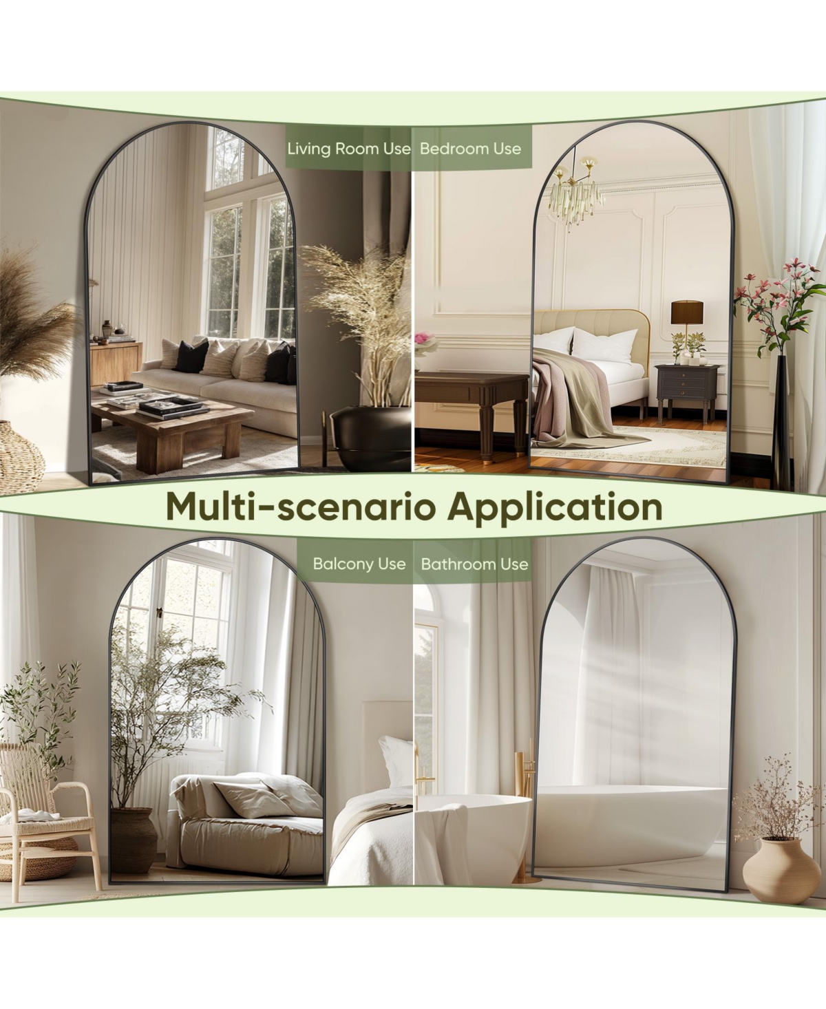 Click here for Antok Full Length Mirror  72x44 Floor Mirror for B... prices