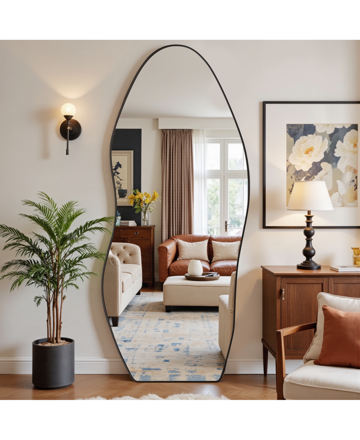 Click here for Antok Full Length Mirror  68x26 Irregularly shaped... prices