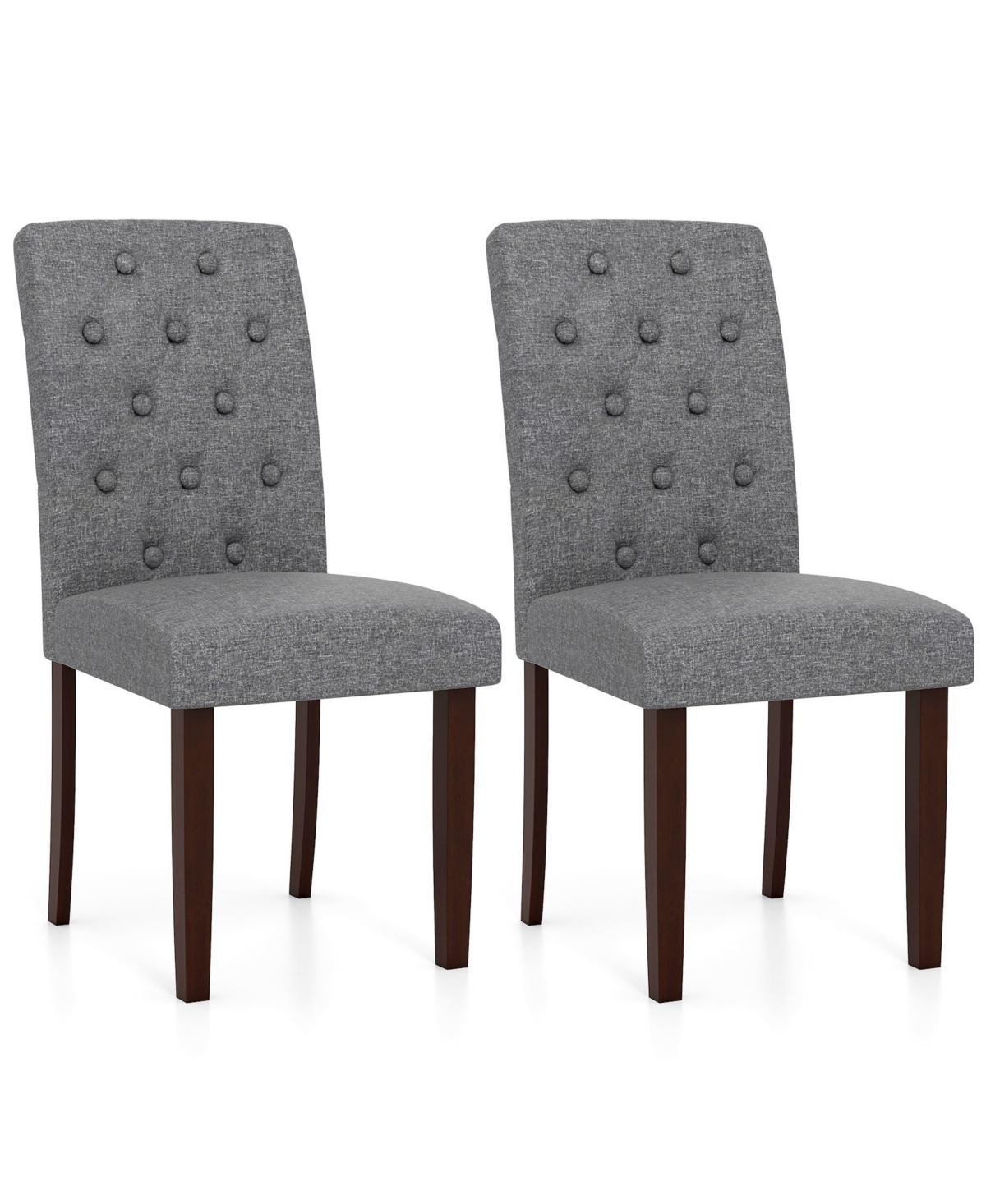 Click here for Gymax Wooden Dining Chair Set of 2 With Rubber Woo... prices