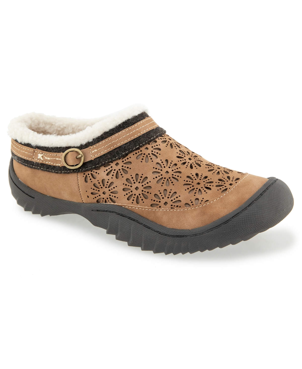 Click here for Jbu Womens Ginger Encore Slip-On Mule Clogs - Tan prices