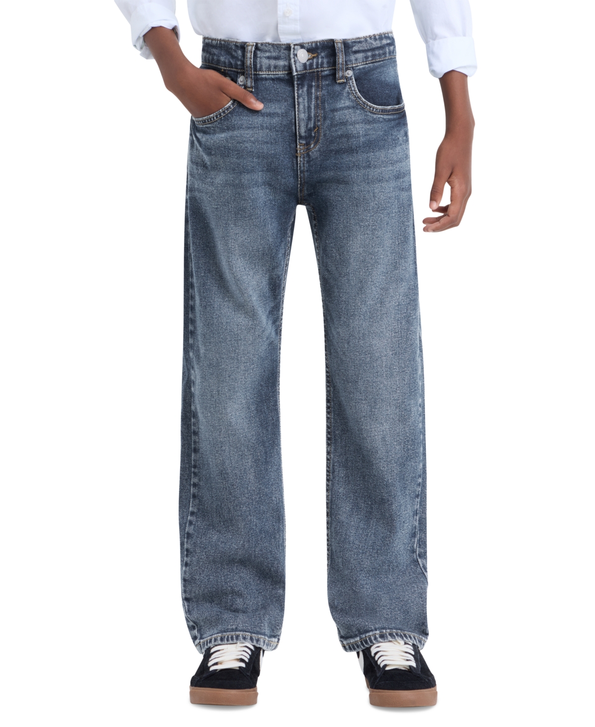 Click here for Levis Big Boys 555 Relaxed Straight Jeans - Burban... prices