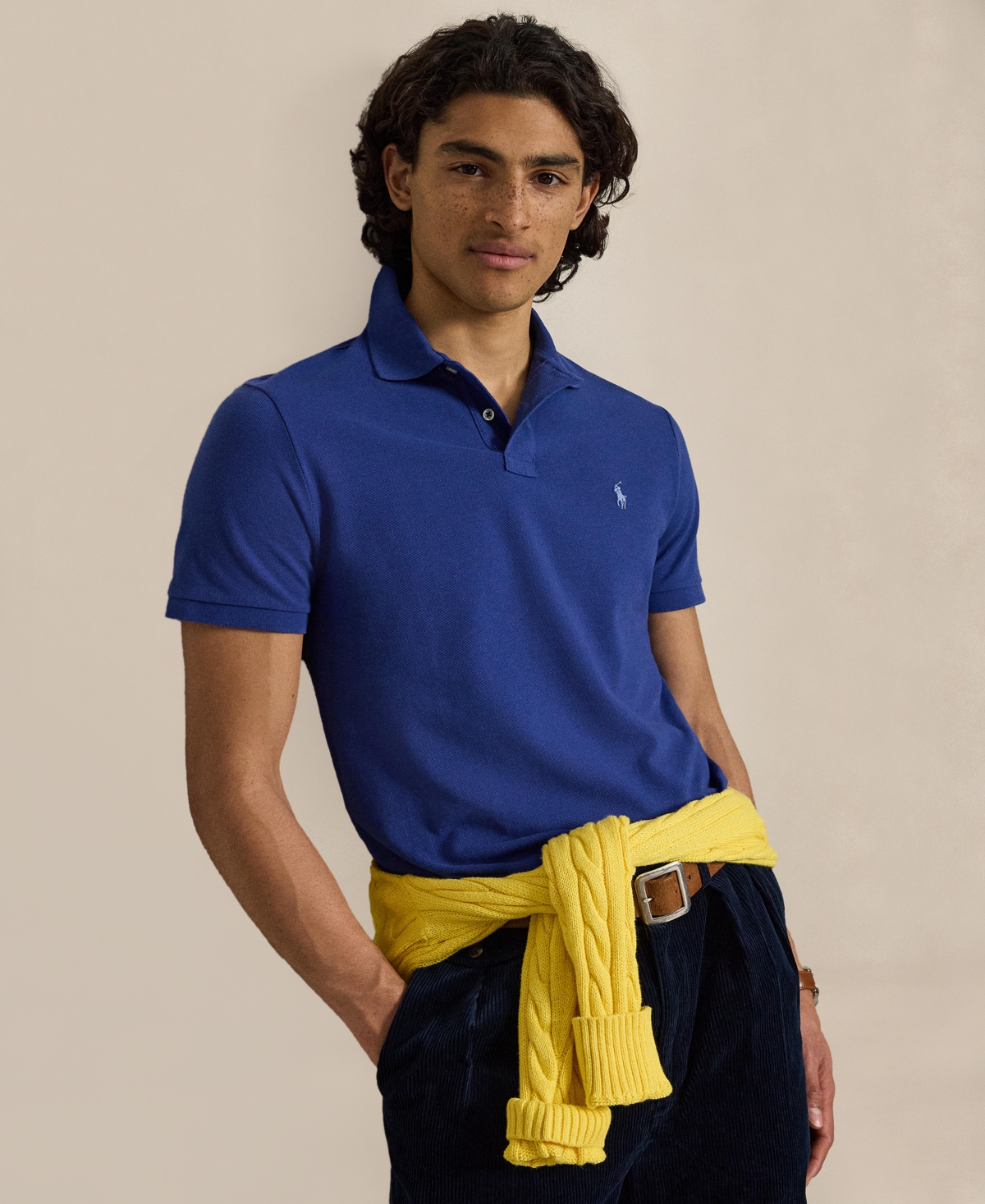 Click here for Polo Ralph Lauren Mens Custom Slim Fit Mesh Polo -... prices