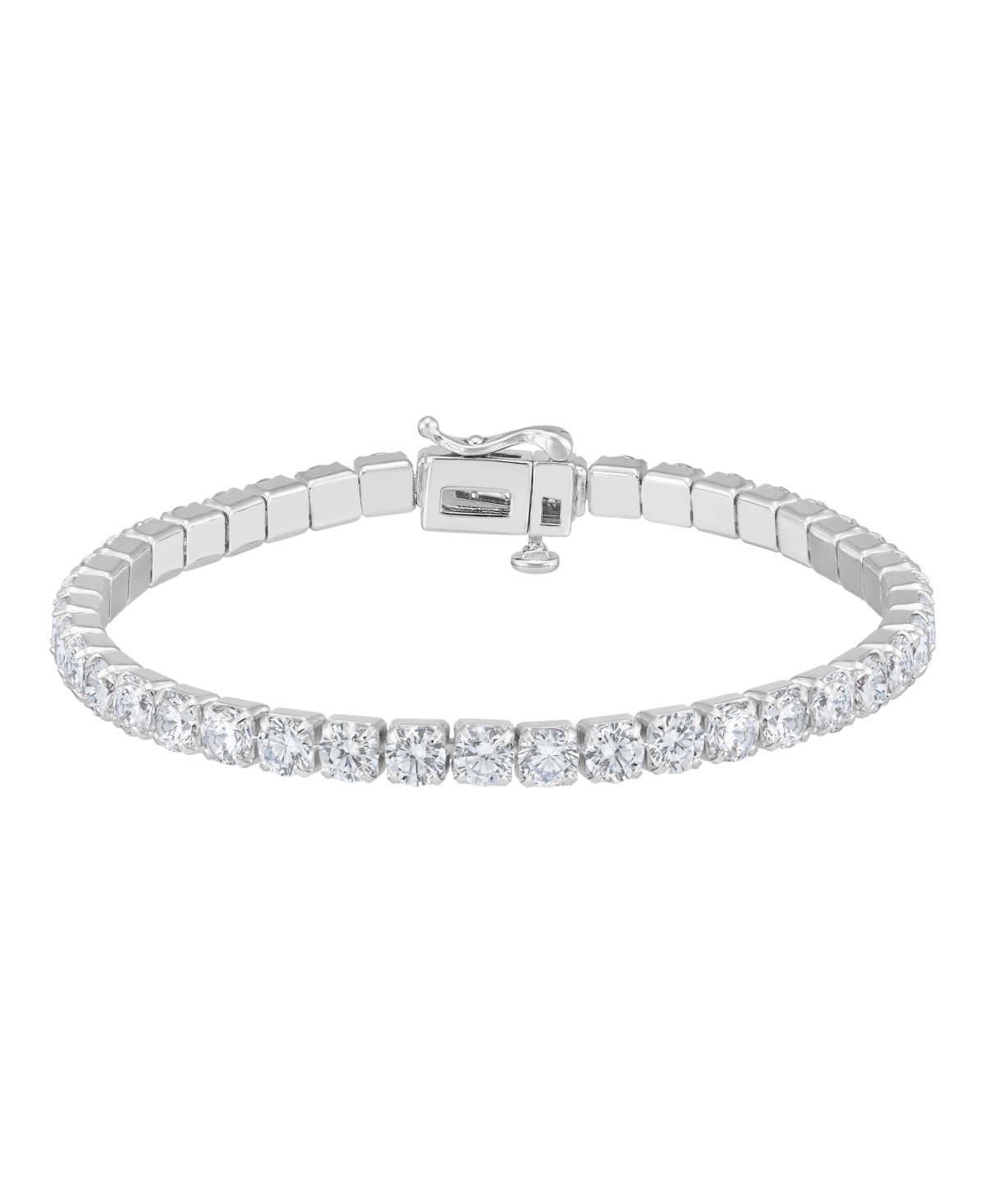 Click here for Macys Lab-Grown White Sapphire Tennis Bracelet (13... prices