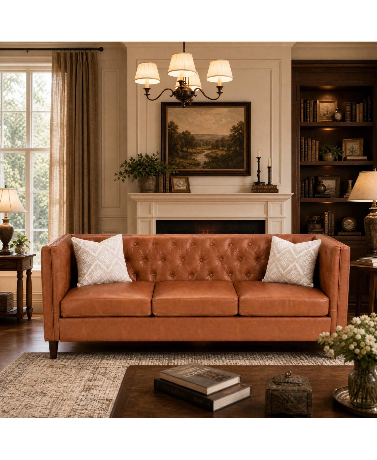 Click here for gaomon 81 Modern Leather Couch for Living Room  Mi... prices