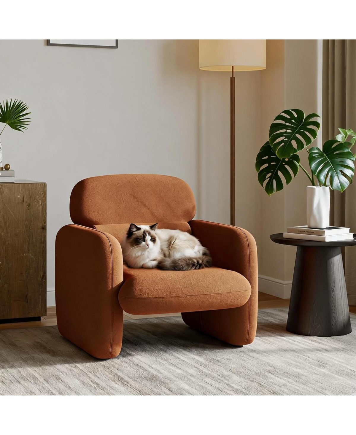 Click here for homfan Modern Accent Chair  Upholstered Reading Ar... prices
