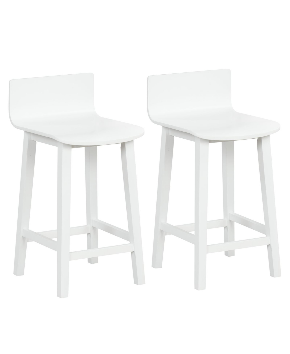 Click here for Wooden Bar Stools Set of 2 with Solid Backrest and... prices