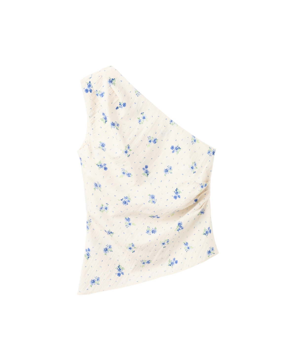 Click here for Mango Womens Floral Asymmetrical Top - White prices