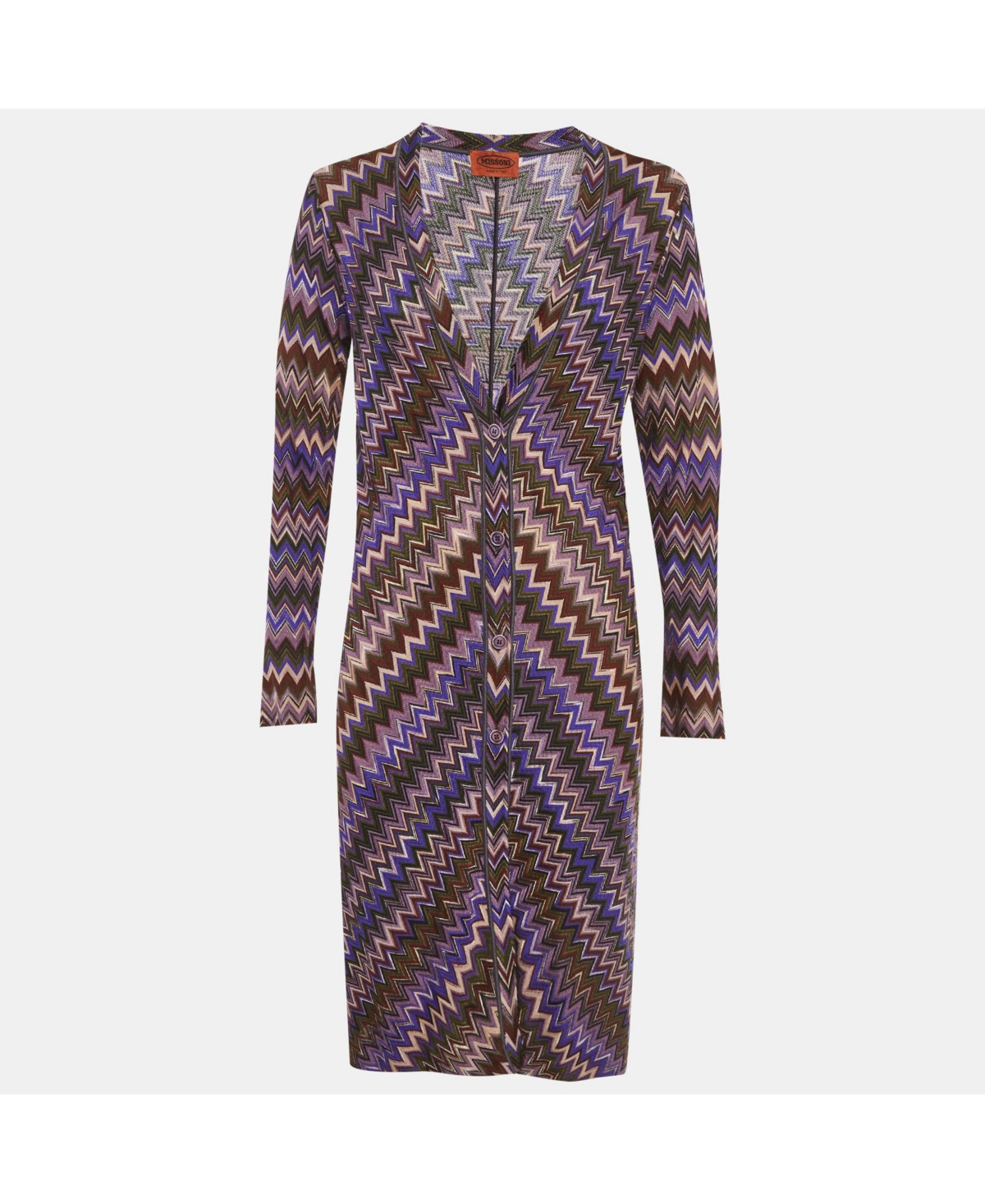 Click here for Pre-Owned Missoni Womens Chevron Knit Cardigan - B... prices