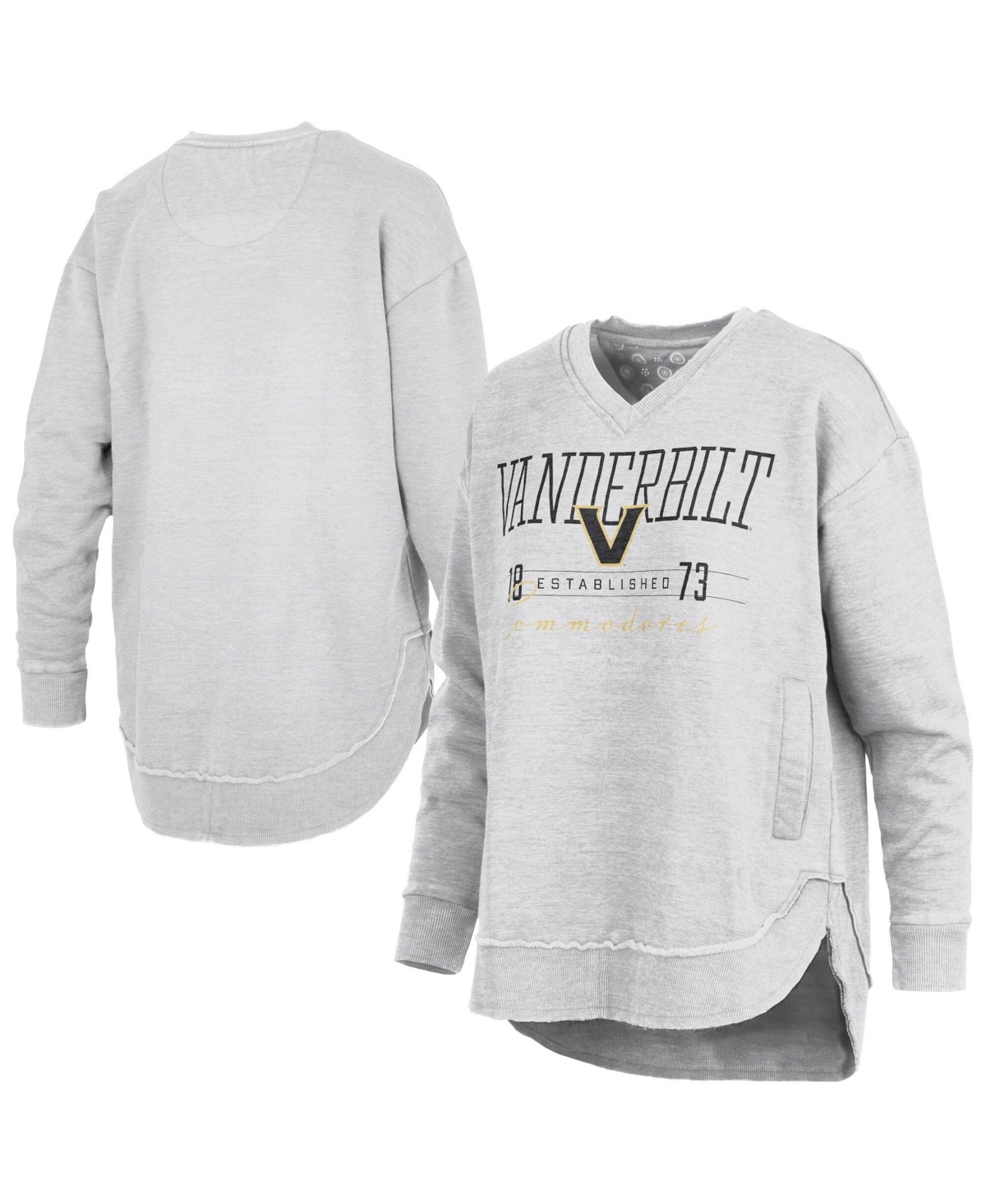 Click here for Pressbox Womens Heather Gray Vanderbilt Commodores... prices