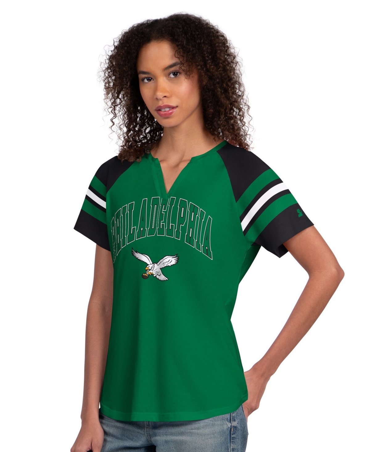 Click here for Starter Womens Kelly Green Philadelphia Eagles Gam... prices