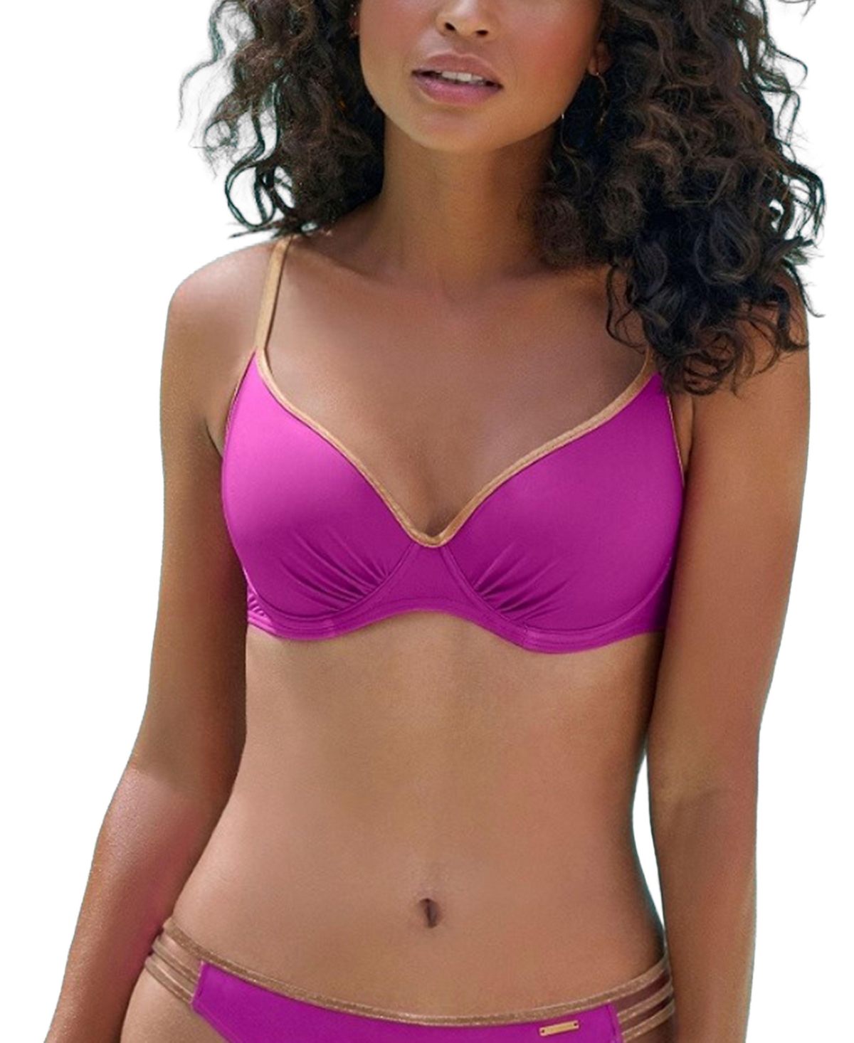 Click here for Lascana Womens Metallic Trim Underwire Bikini Swim... prices