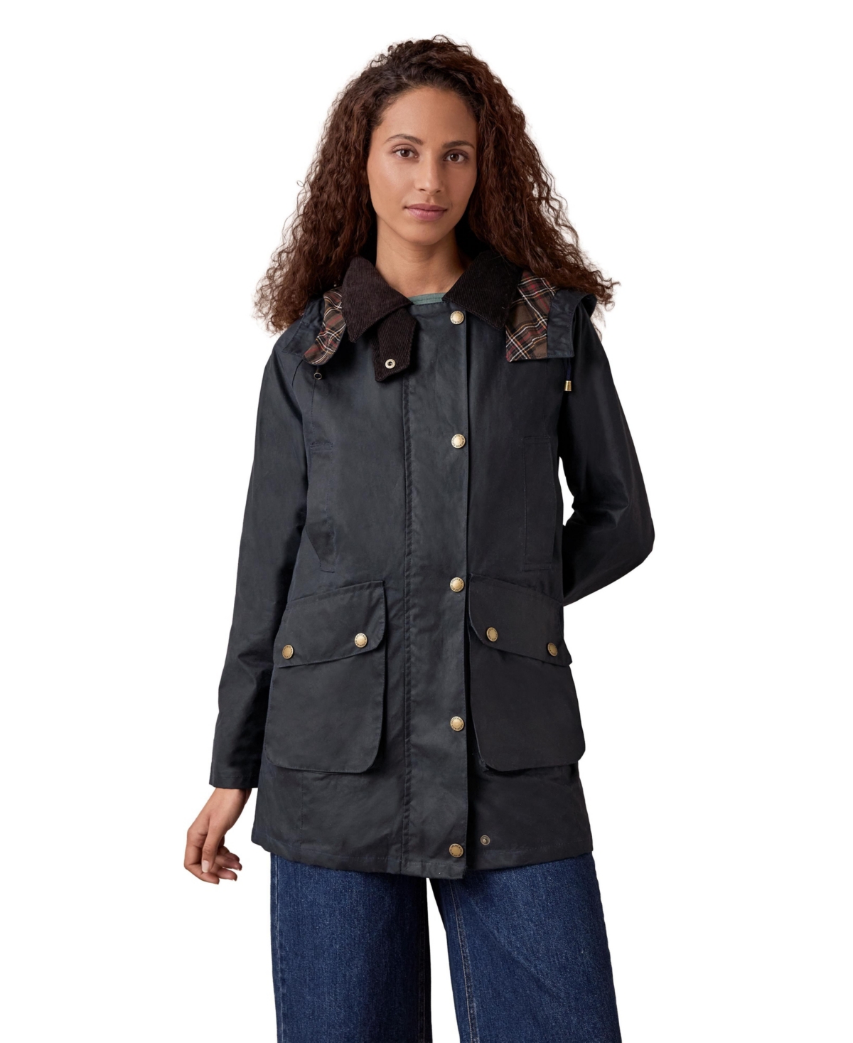 Click here for Celtic & Co. Womens Classic Waxed Jacket - Navy prices
