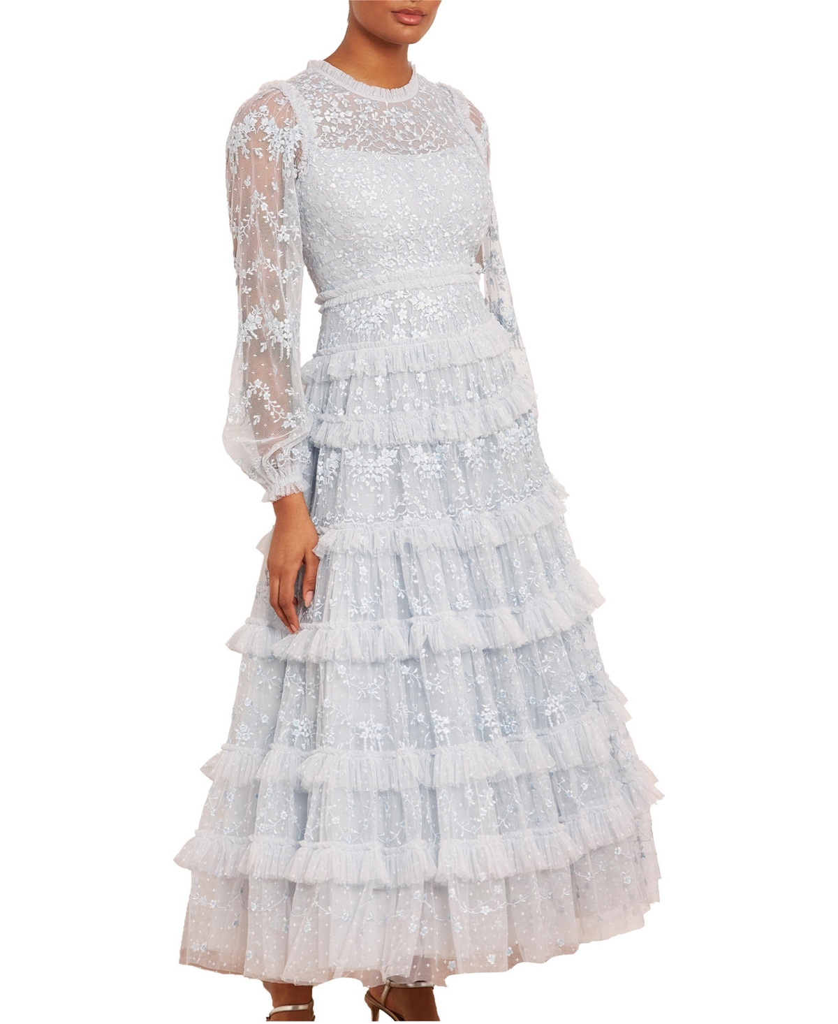 Click here for Needle & Thread Womens Blossom Long Sleeve Lace An... prices