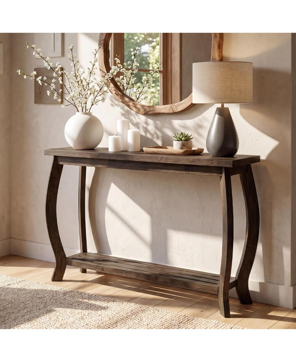 Click here for Tribesigns Solid Wood Console Table for Entryway... prices