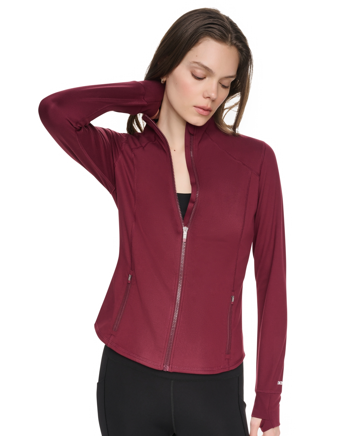 Click here for Dkny Sport Womens Balance Compression Full-Zip Jac... prices