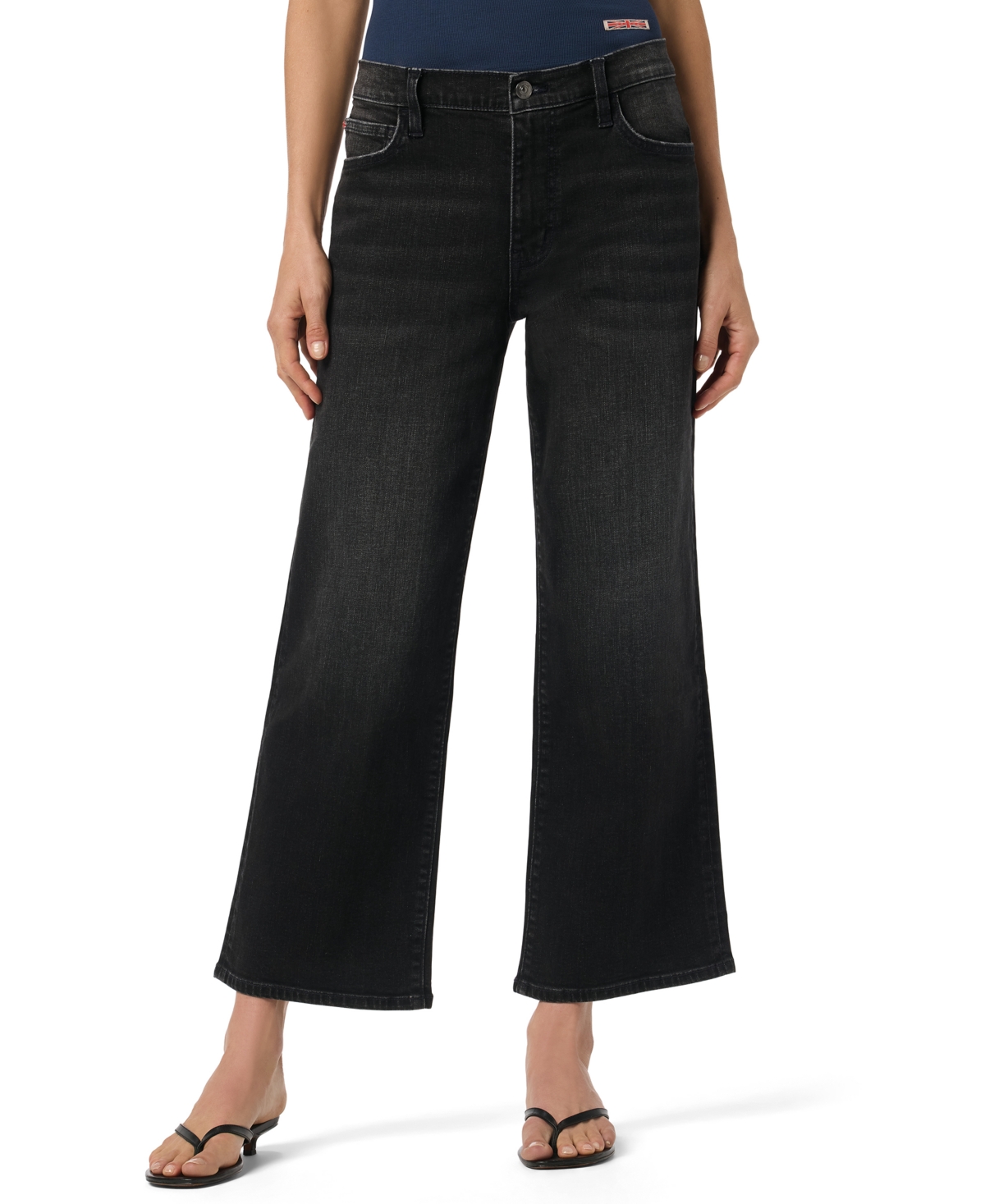 Click here for Hudson Jeans Womens Rosalie High-Rise Wide-Leg Cro... prices