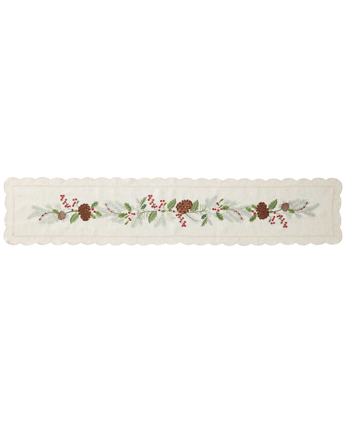 Click here for Elrene Rustic Winter Botanical Embroidered Table R... prices