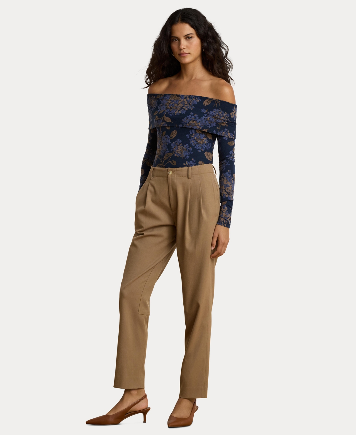 Click here for Lauren Ralph Lauren Womens High-Rise Bi-Stretch Tw... prices