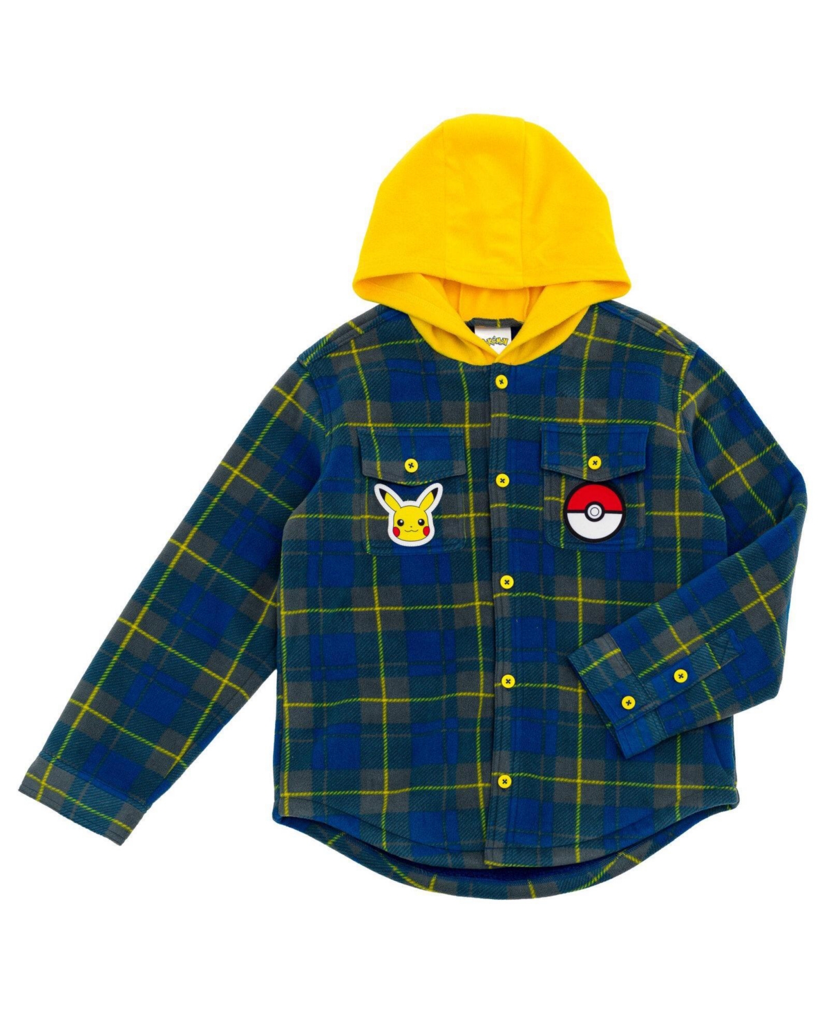 Click here for Pokemon Boys (5-12) Pikachu Hooded Fleece Shacket... prices