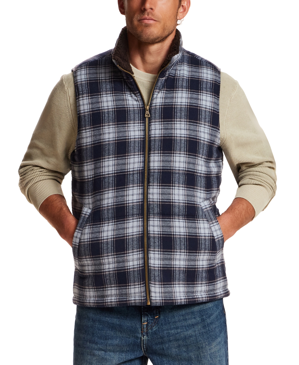 Click here for Weatherproof Vintage Mens Sherpa Lined Plaid Flann... prices