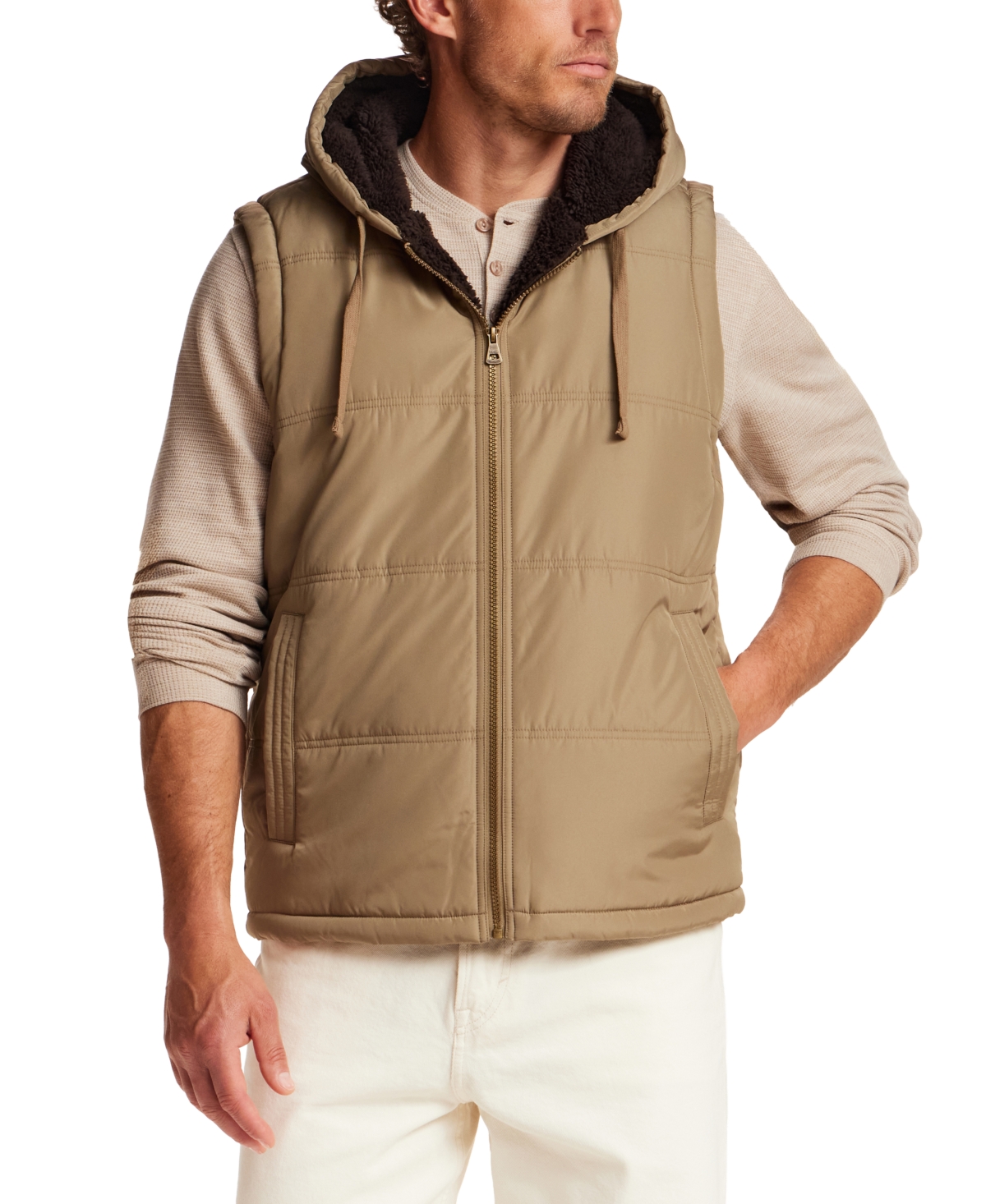 Click here for Weatherproof Vintage Mens Hooded Puffer Jacket - E... prices