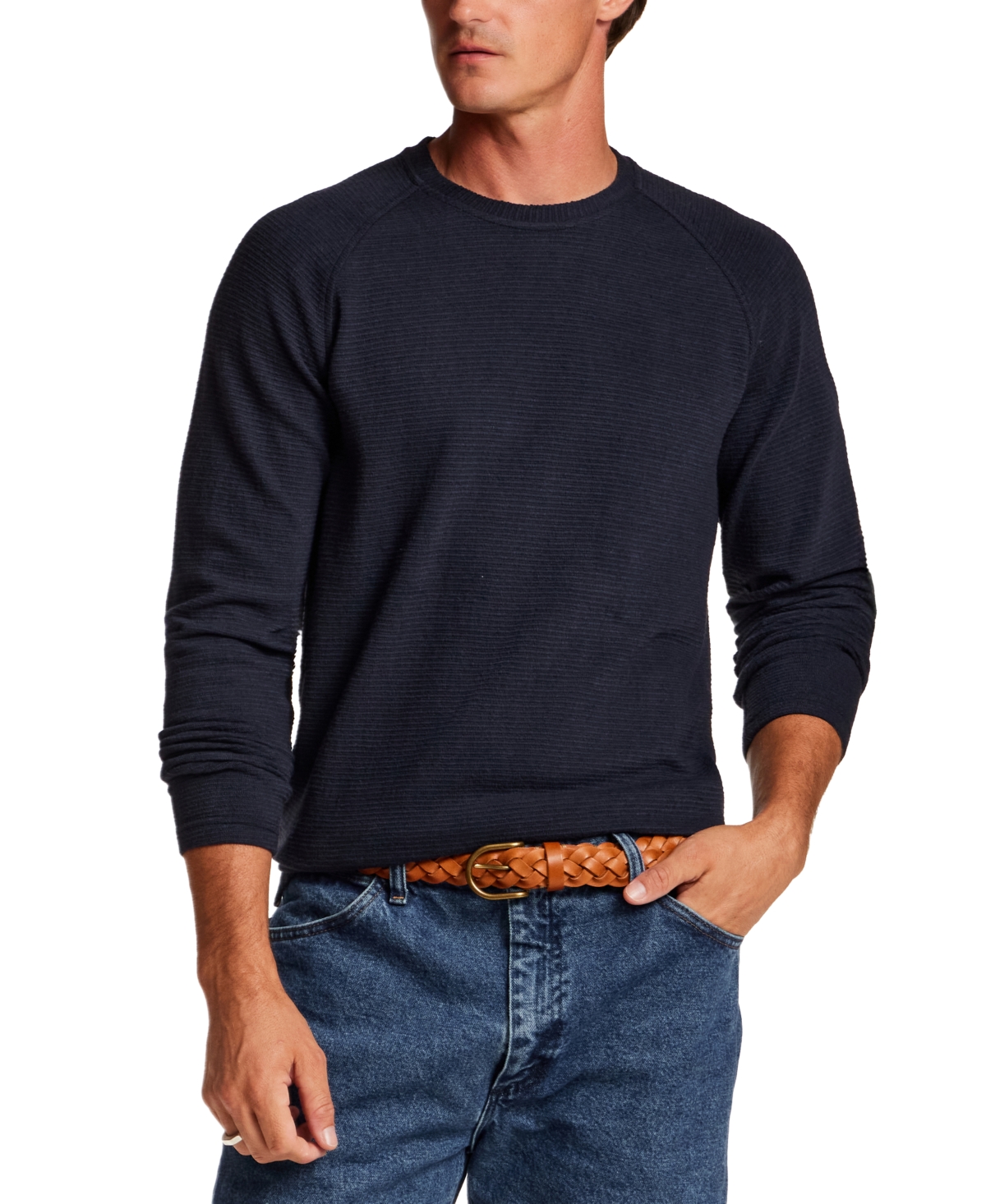 Click here for Weatherproof Vintage Mens Ribbed Raglan Crewneck T... prices