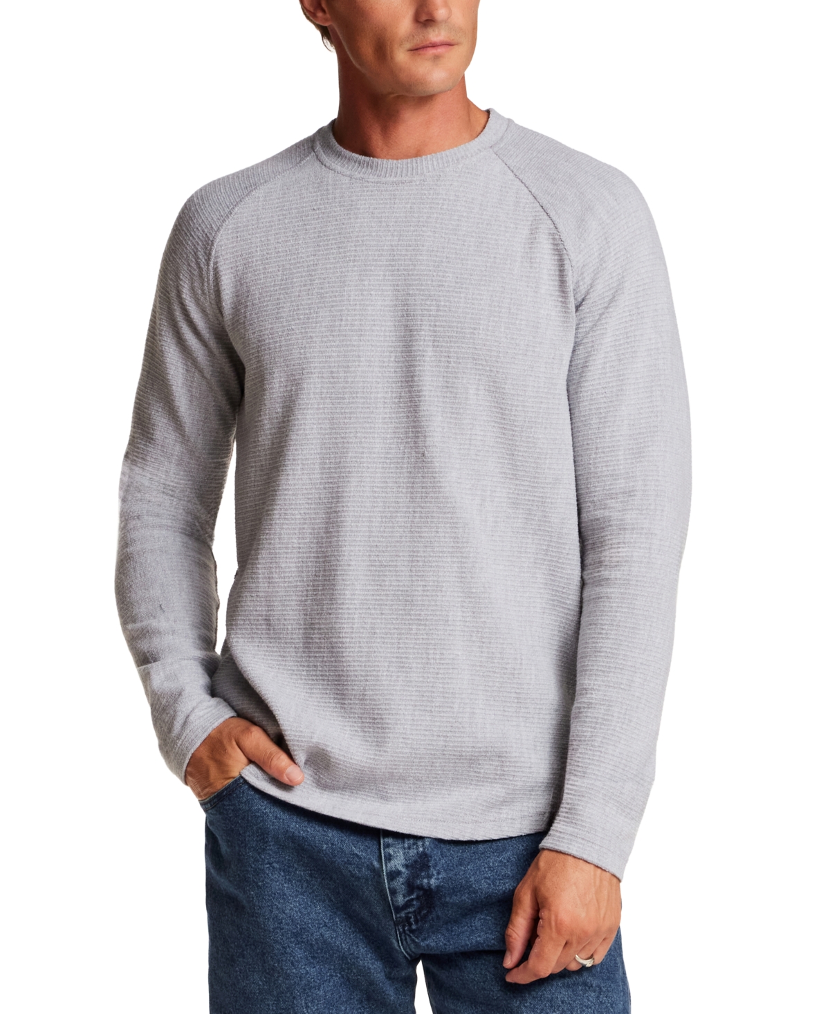 Click here for Weatherproof Vintage Mens Ribbed Raglan Crewneck T... prices