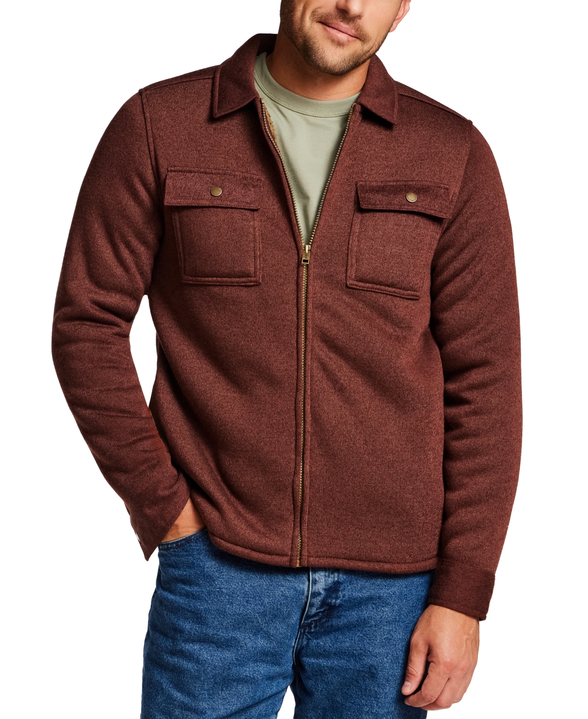 Click here for Weatherproof Vintage Mens Sherpa Lined Fleece Shir... prices