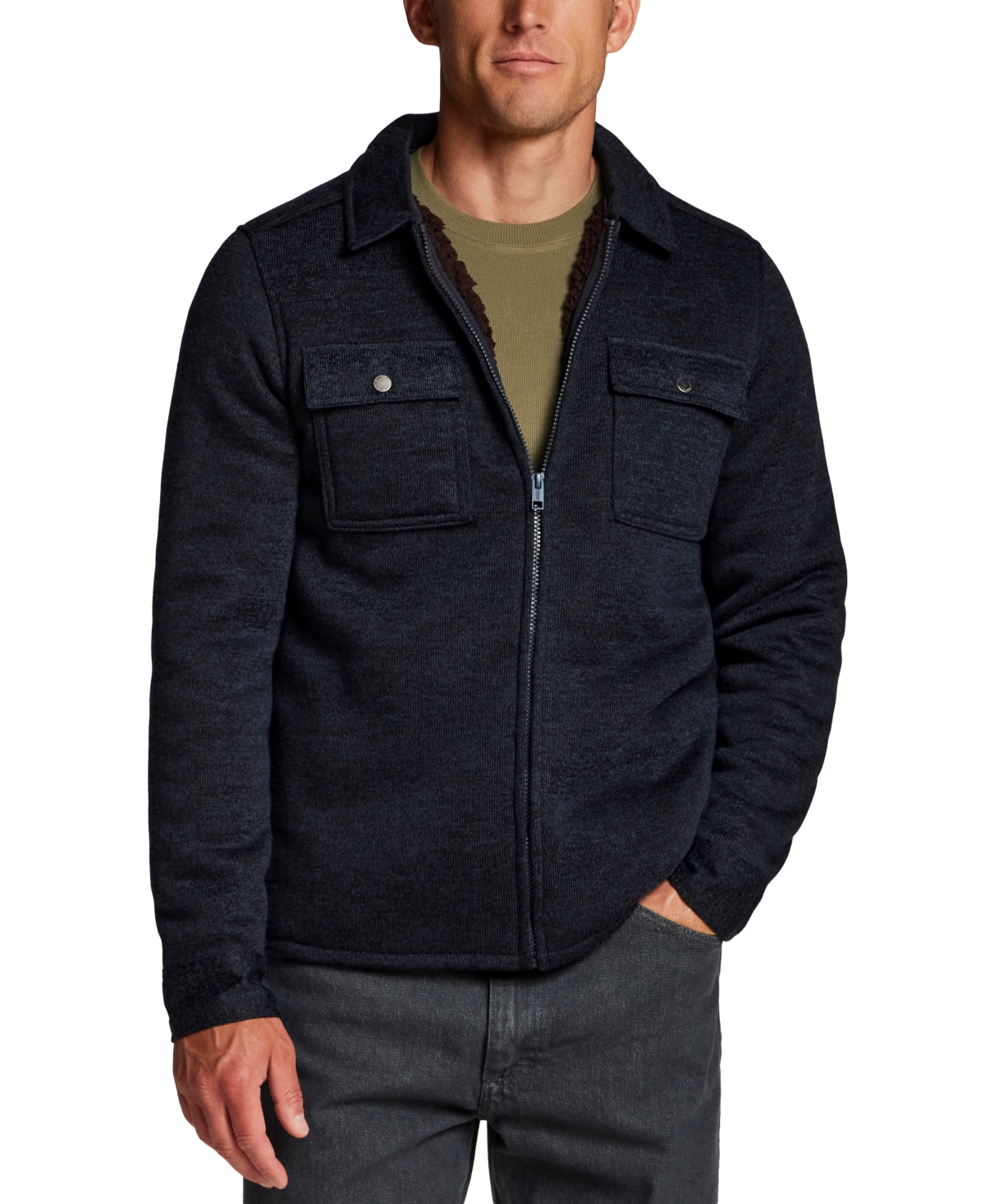 Click here for Weatherproof Vintage Mens Sherpa Lined Fleece Shir... prices