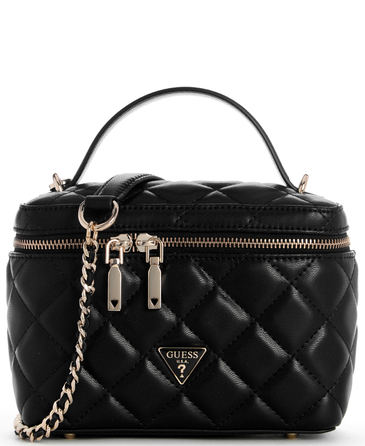 Click here for Guess Juliet Canister Mini Crossbody Handbag - Bla... prices