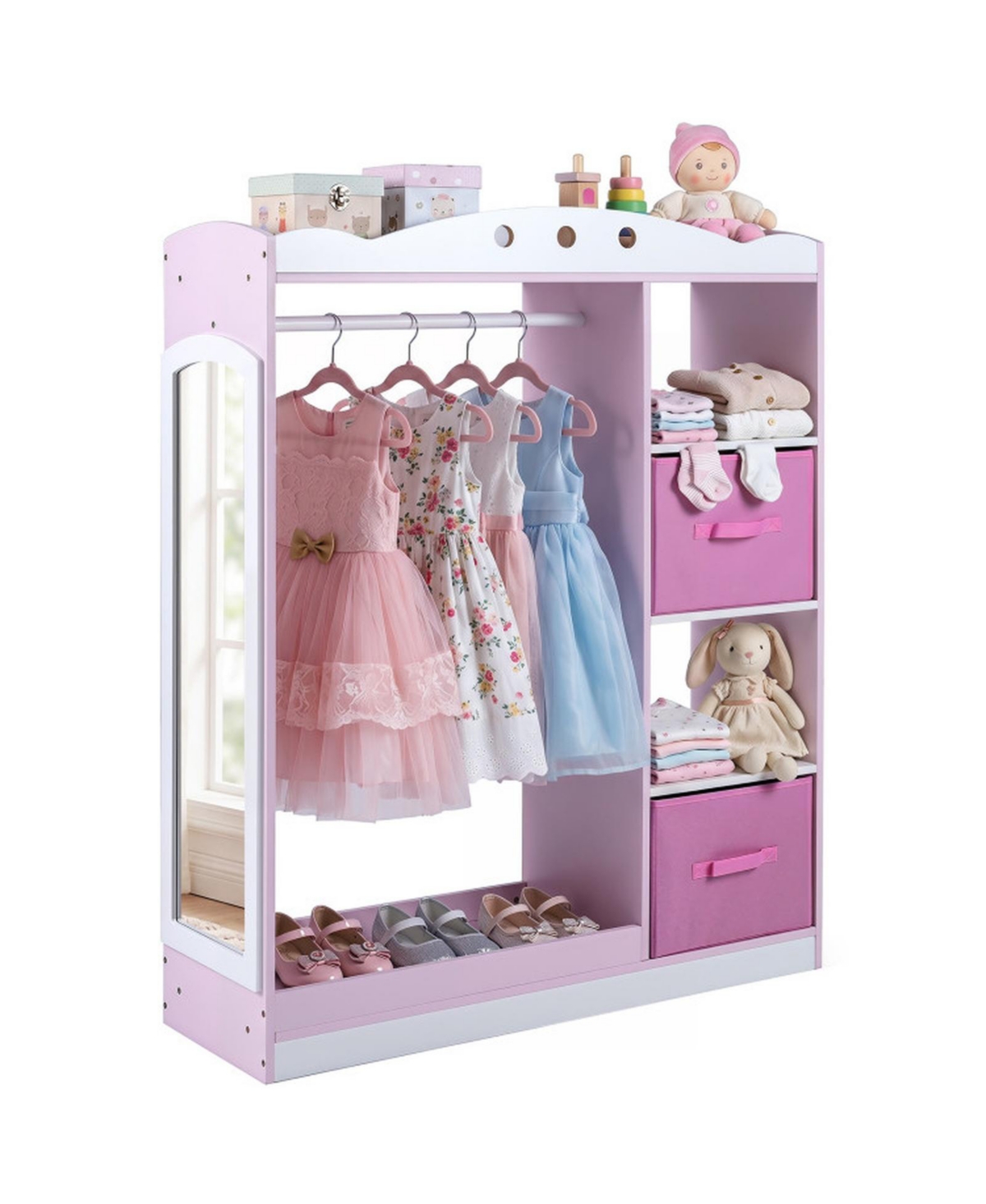 Click here for Hongge Kids Dress Up Storage Closet with Full-Leng... prices