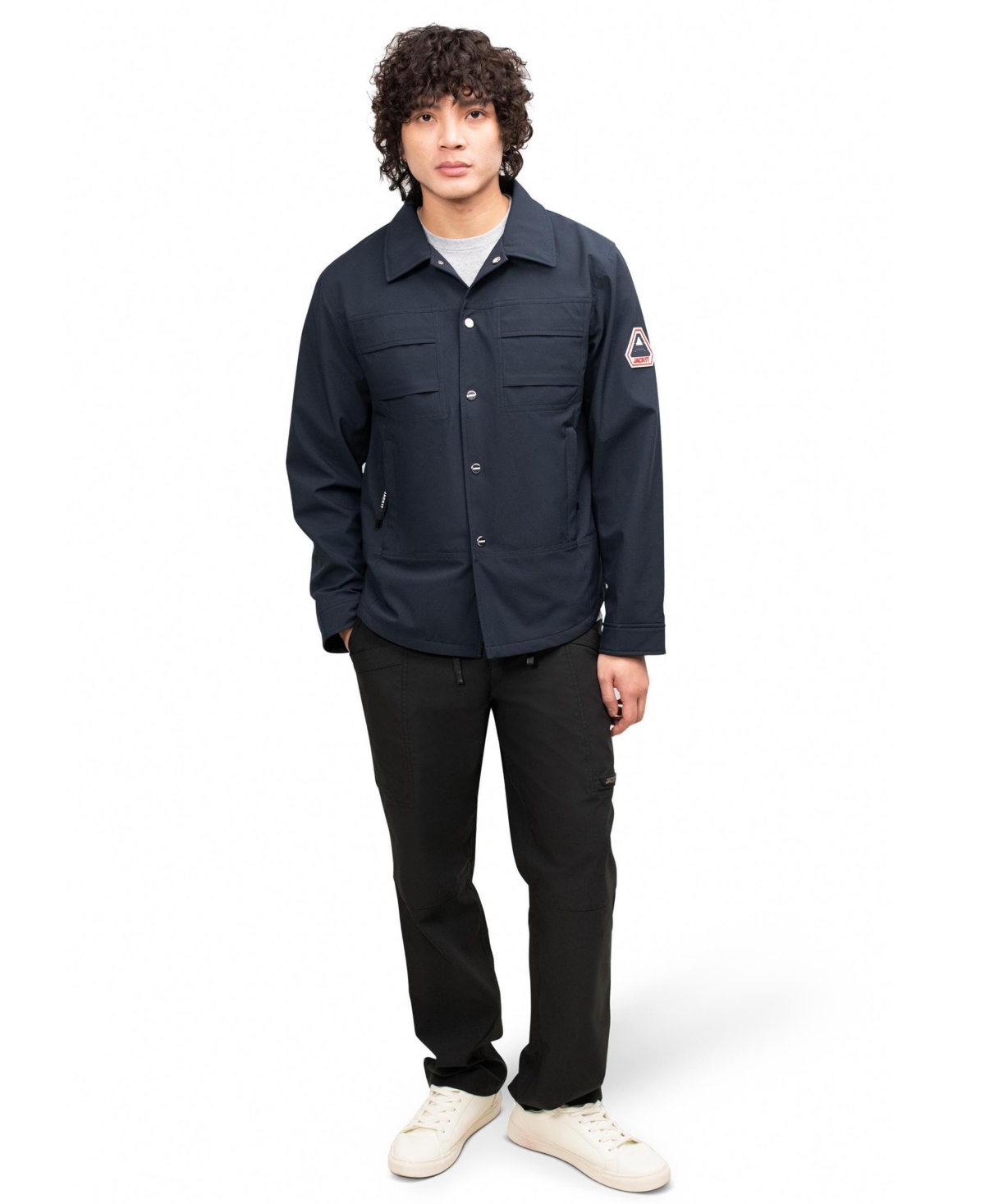 Click here for JACK1T Mens Eden Shirt Jacket - Navy prices