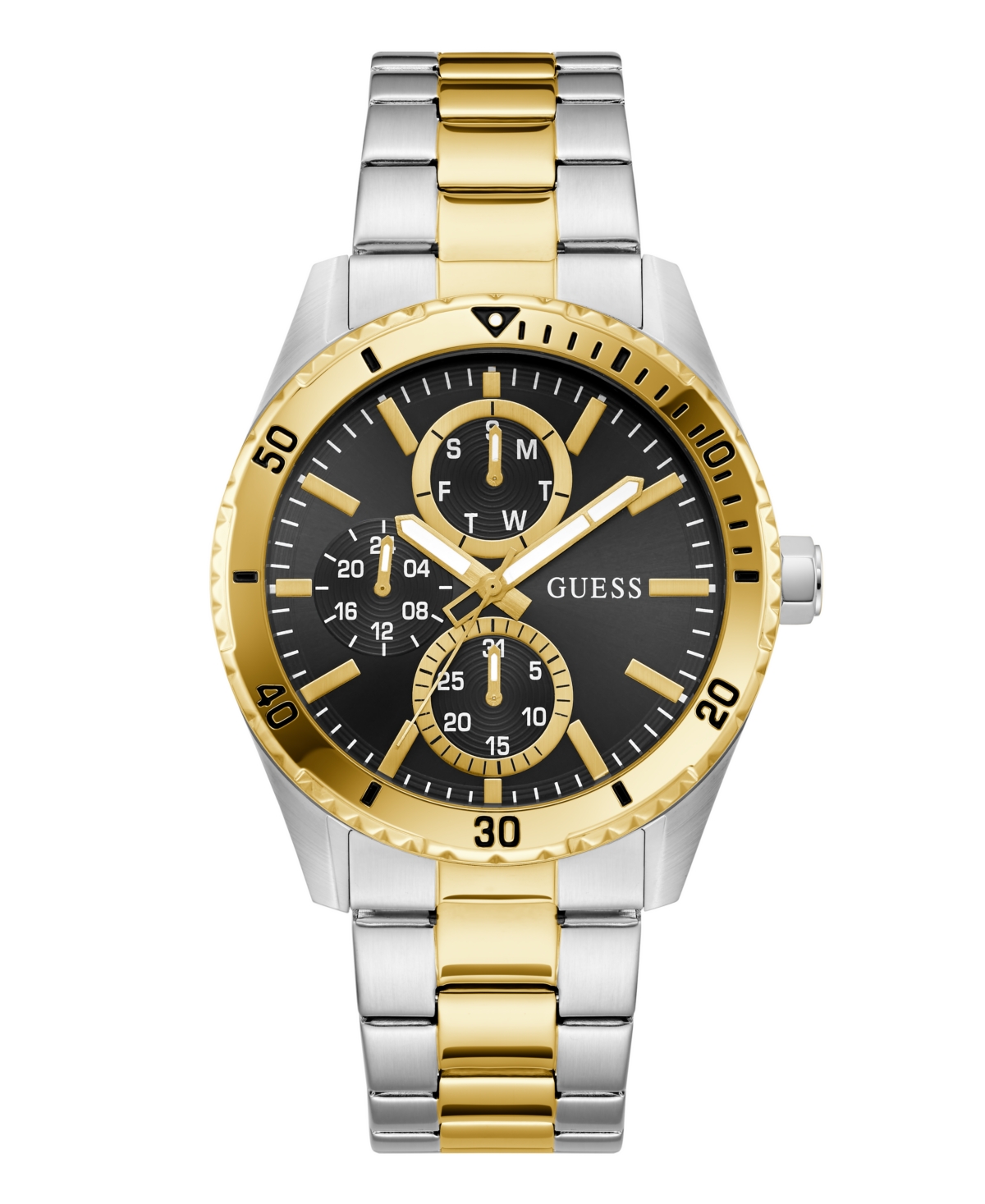 Click here for Guess Mens Quartz Two-Tone Stainless Steel Watch 4... prices