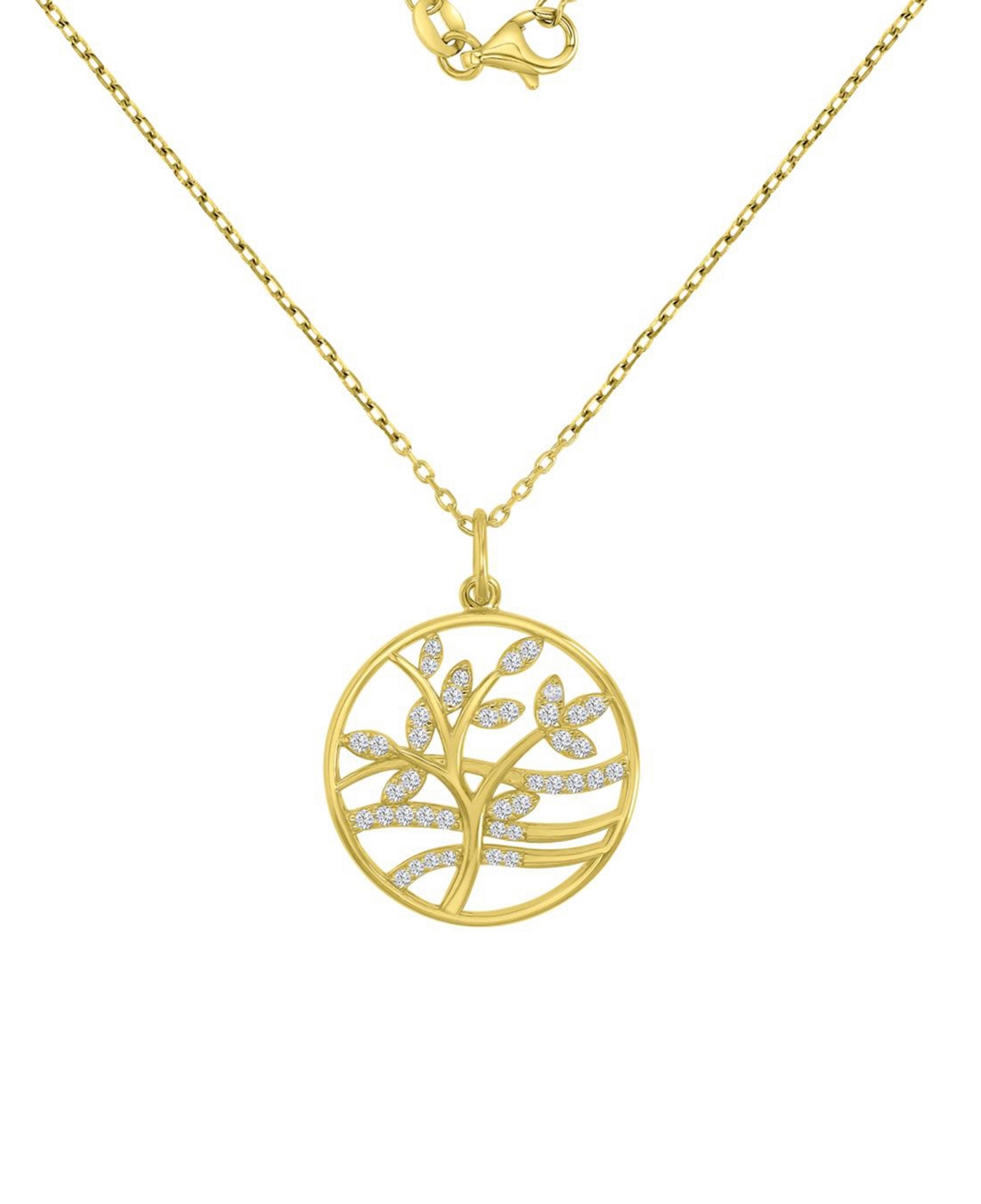 Click here for Macys 14k Gold Over Sterling Silver Cubic Zirconia... prices